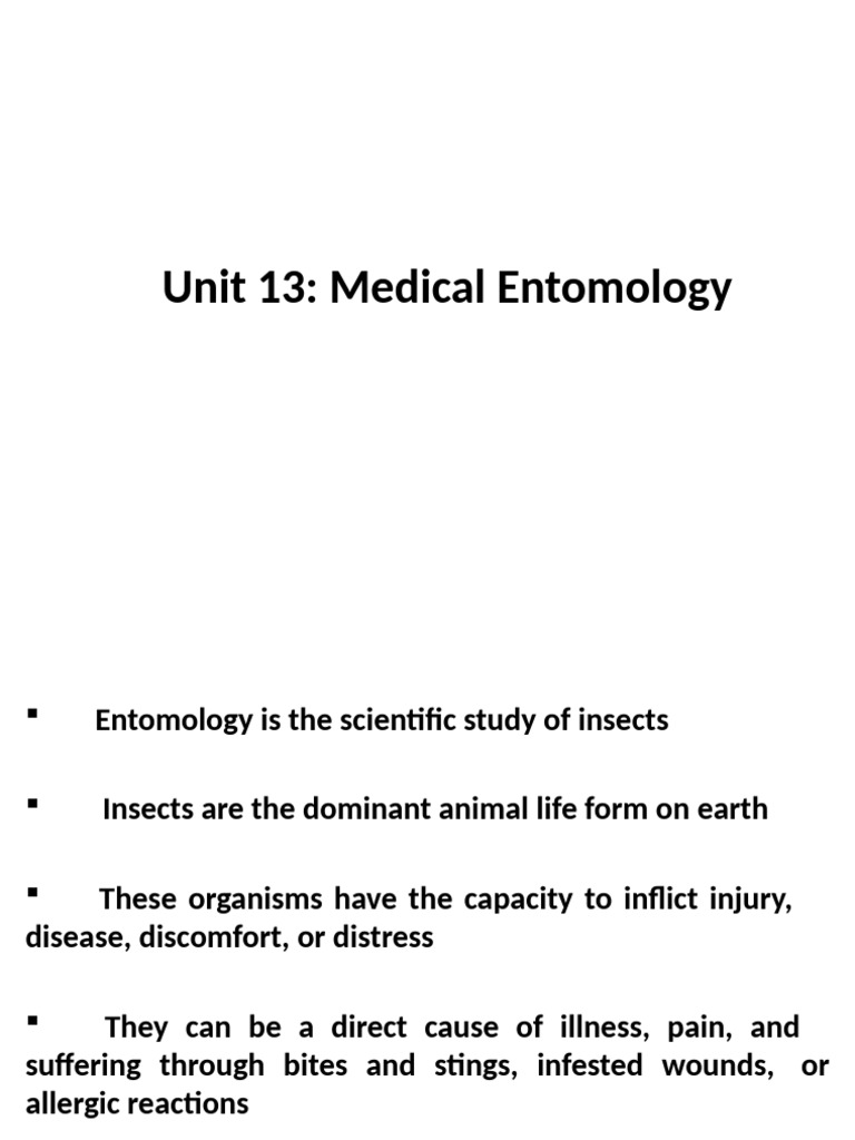 Medical Entomology: Insects and Disease | PDF | Insects