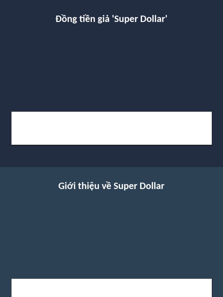 Super Dollar Styled Presentation | PDF