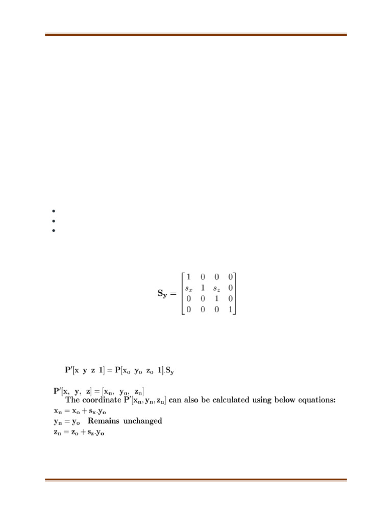 Image Shearing Digital Image Processing | PDF | Cartesian Coordinate ...