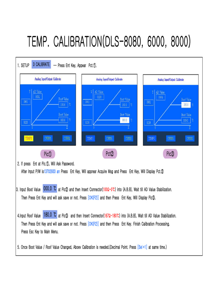 Temp Calibration (DLS-8080 6000 8000) | PDF