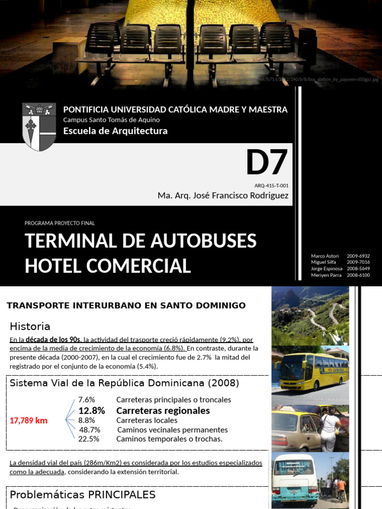 PROGRAMA terminal de autobuses | PDF | Transporte | Transporte público