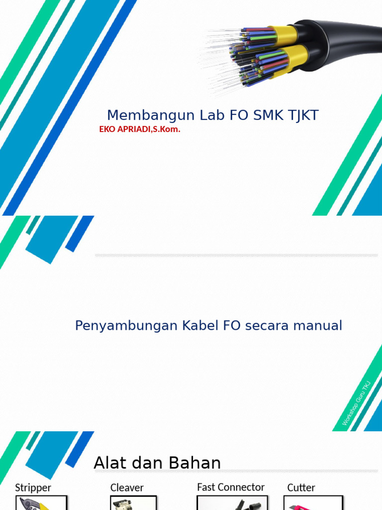 Panduan Penyambungan Kabel Fiber Optik | PDF