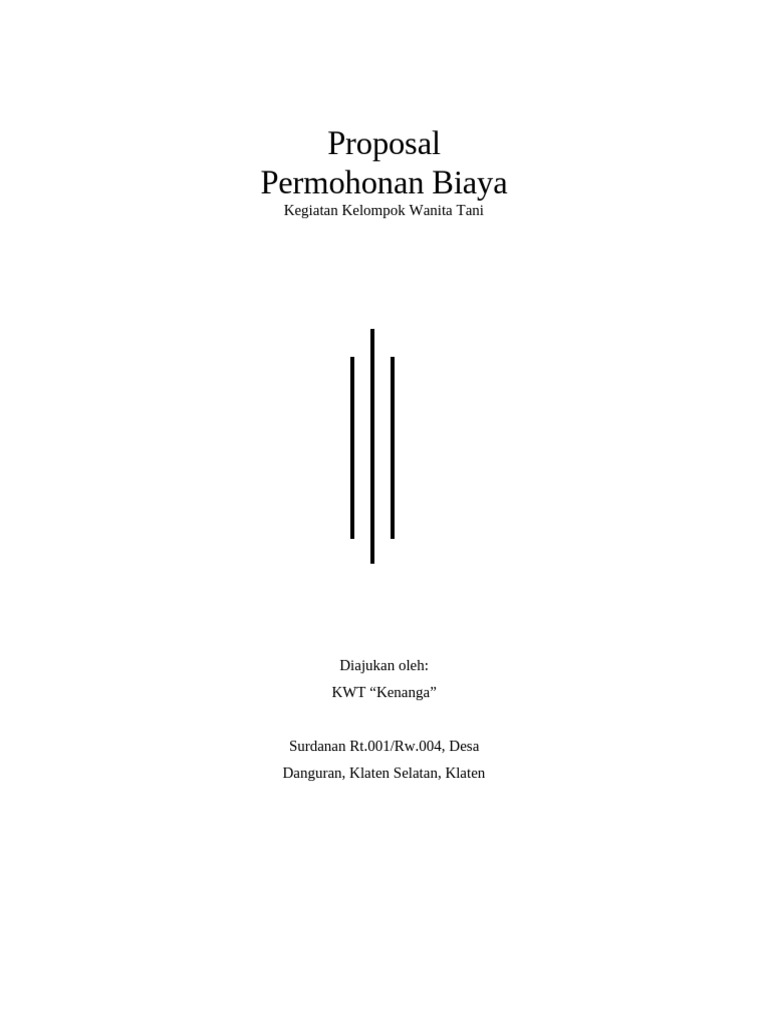Proposal Usulan Kegiatan Kelompok Tani Surdanan | PDF