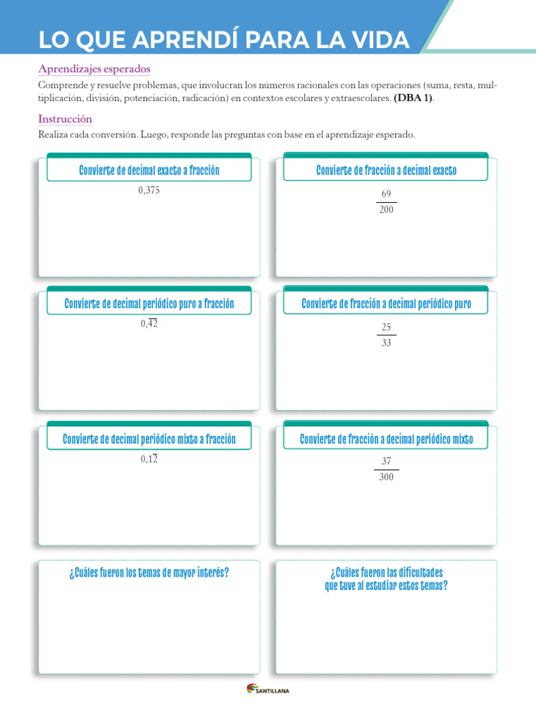 Mat7 1 Aprendi | PDF | Número racional | Matemáticas