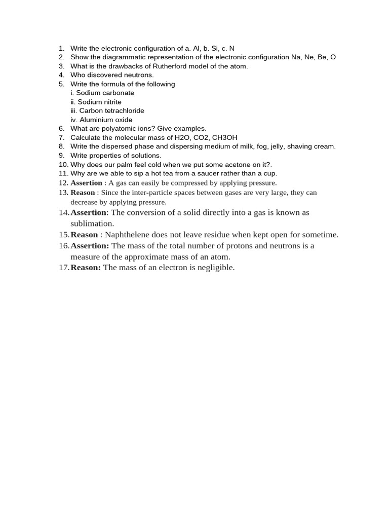 Class Ix Chemistry 2 | PDF