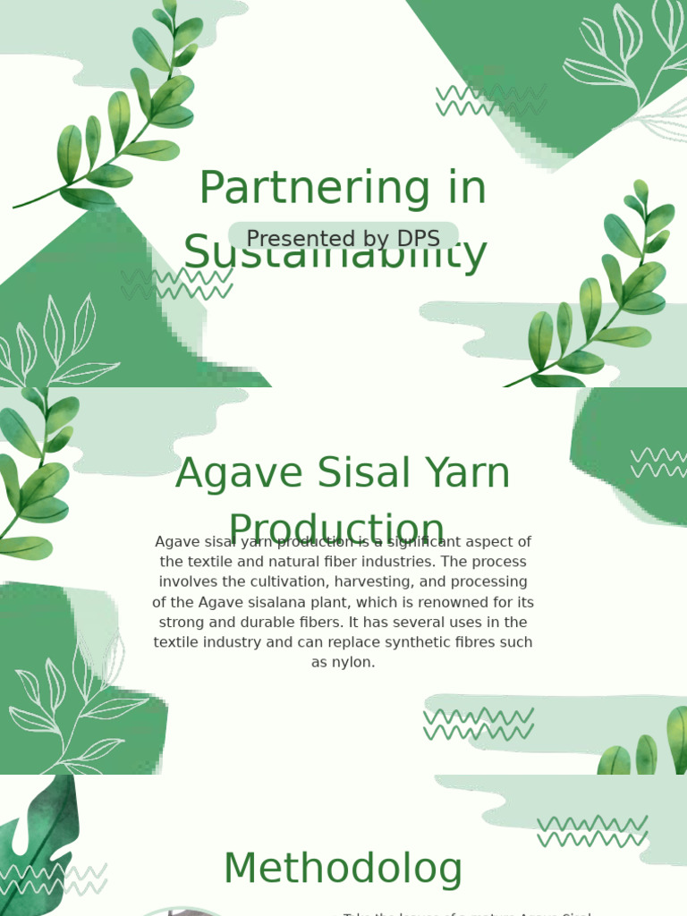 Agave Sisal Yarn: Sustainable Production Guide | PDF | Yarn | Spinning ...
