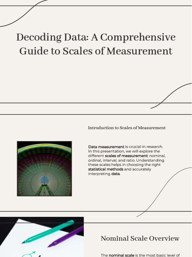 Slidesgo Decoding Data A Comprehensive Guide To Scales of Measurement 20250119045625a0q7 | PDF