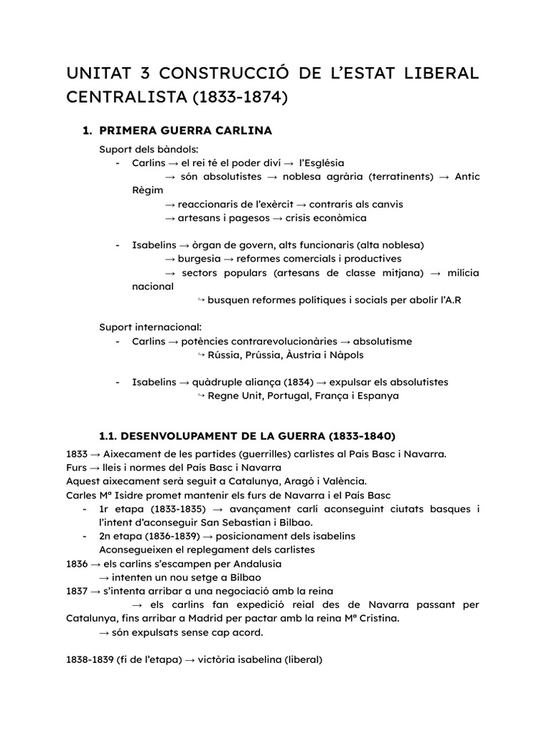 Unitat 3 - Història | PDF
