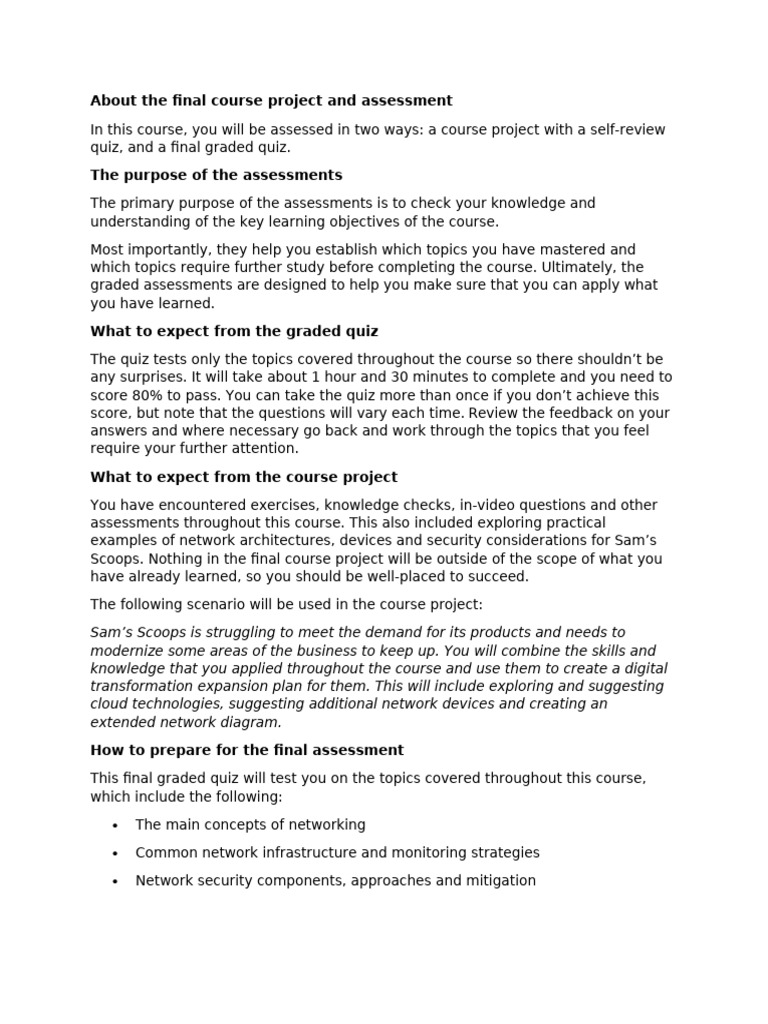 About The Final Course Project and Assessment (AutoRecovered) | PDF | Computer Network | Cloud ...