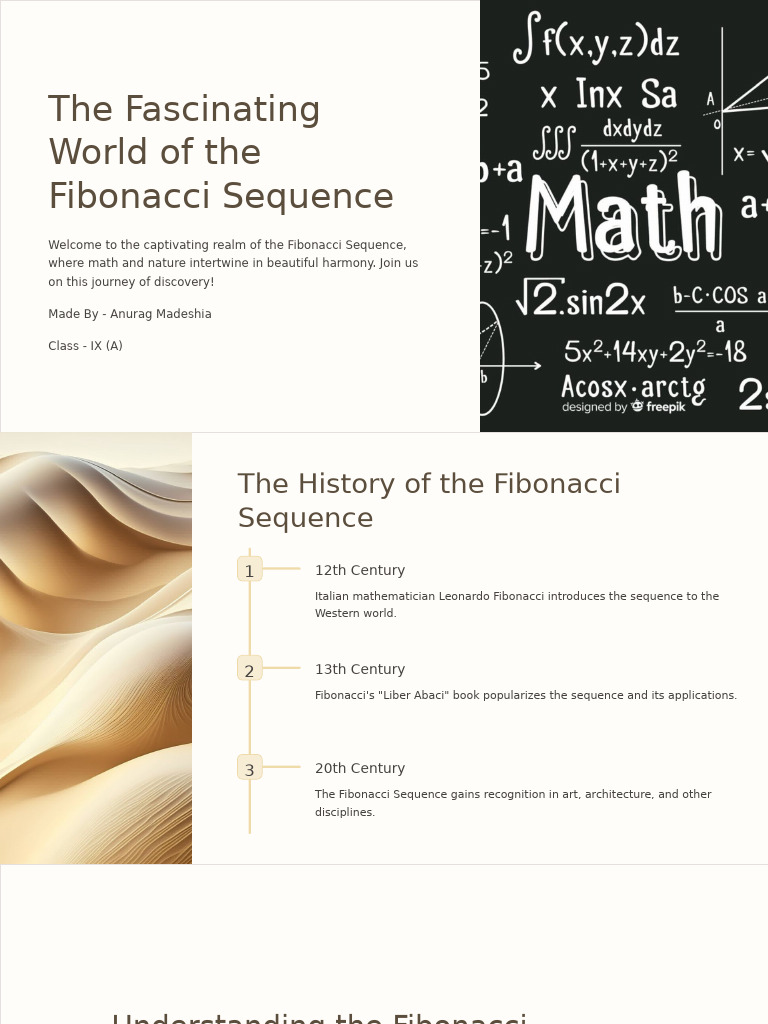 The Fascinating World of the Fibonacci Sequence | PDF | Mathematics | Science