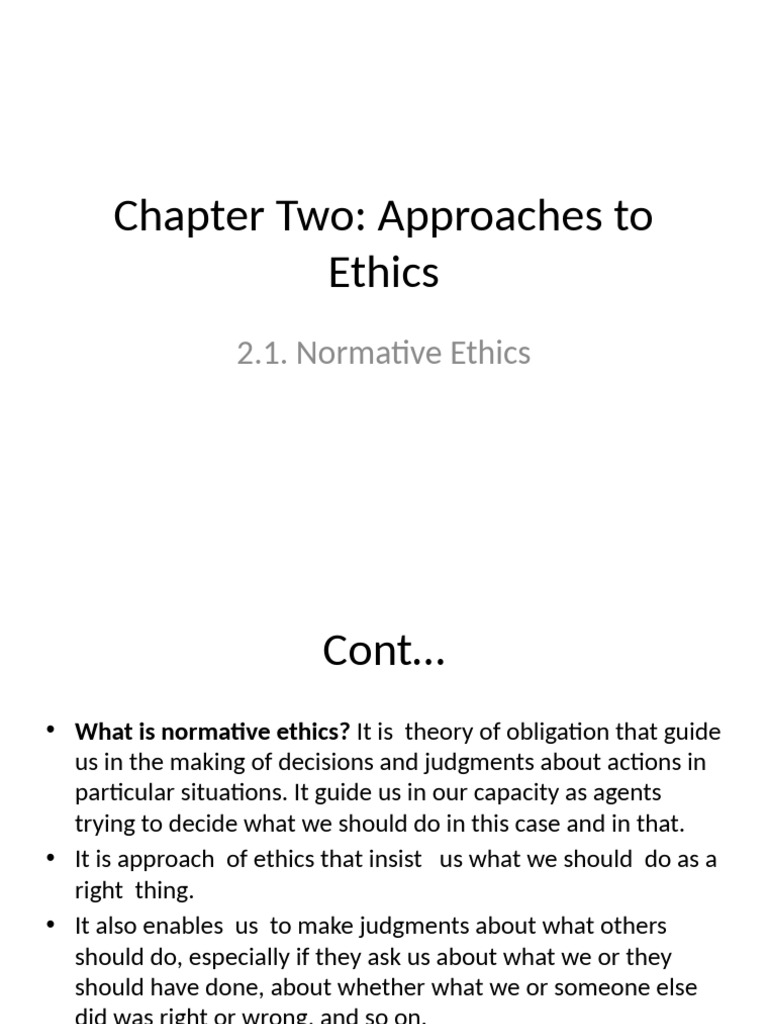 Understanding Normative Ethics Approaches | PDF | Utilitarianism | Psychological Egoism