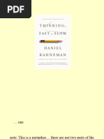 Thinking Fast and Slow PDF | PDF | Thought | Risk