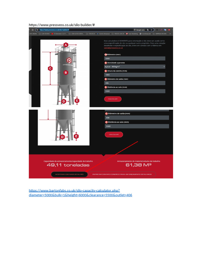 Silo Capacity Calculator Tool | PDF