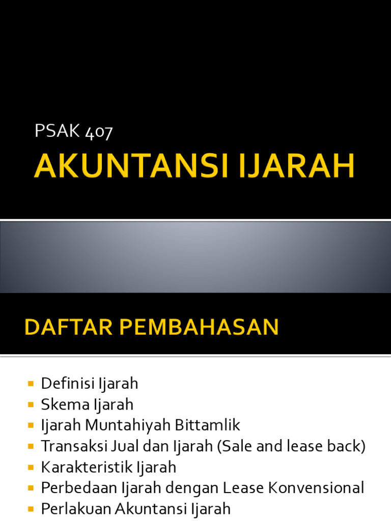 Akuntansi Ijarah | PDF