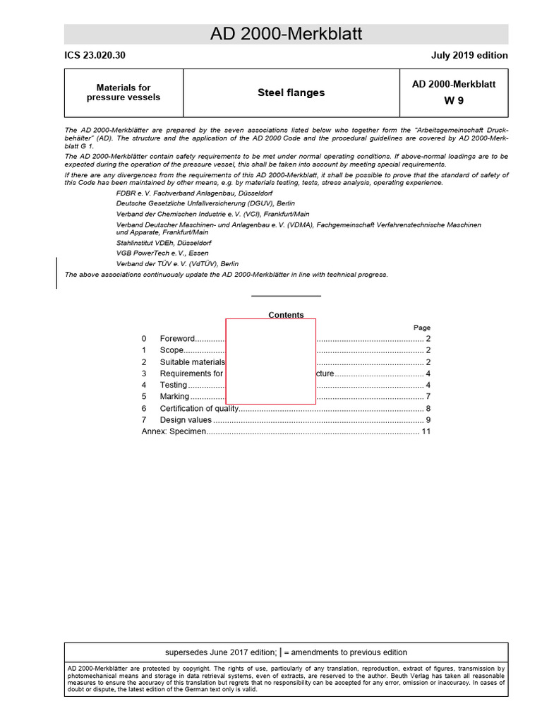 Ad 2000-Merkblatt W 9-2019 | PDF | Heat Treating | Forging