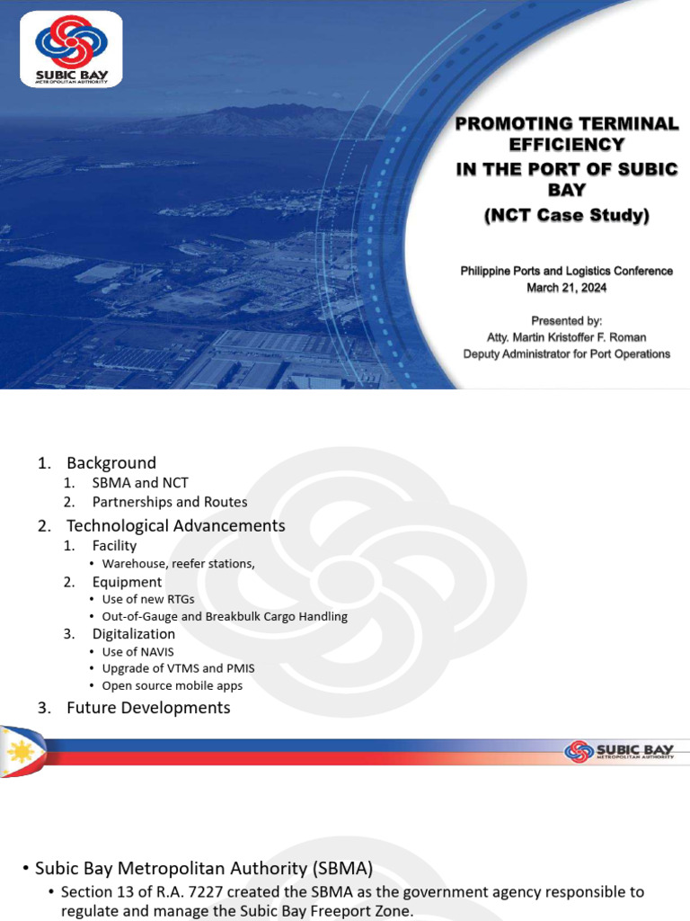 SBMA | PDF | Port | Water Transport