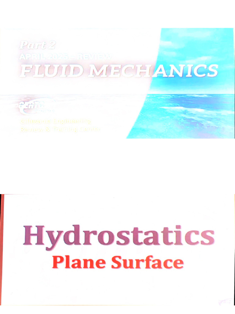 Hydro Static Forces | PDF