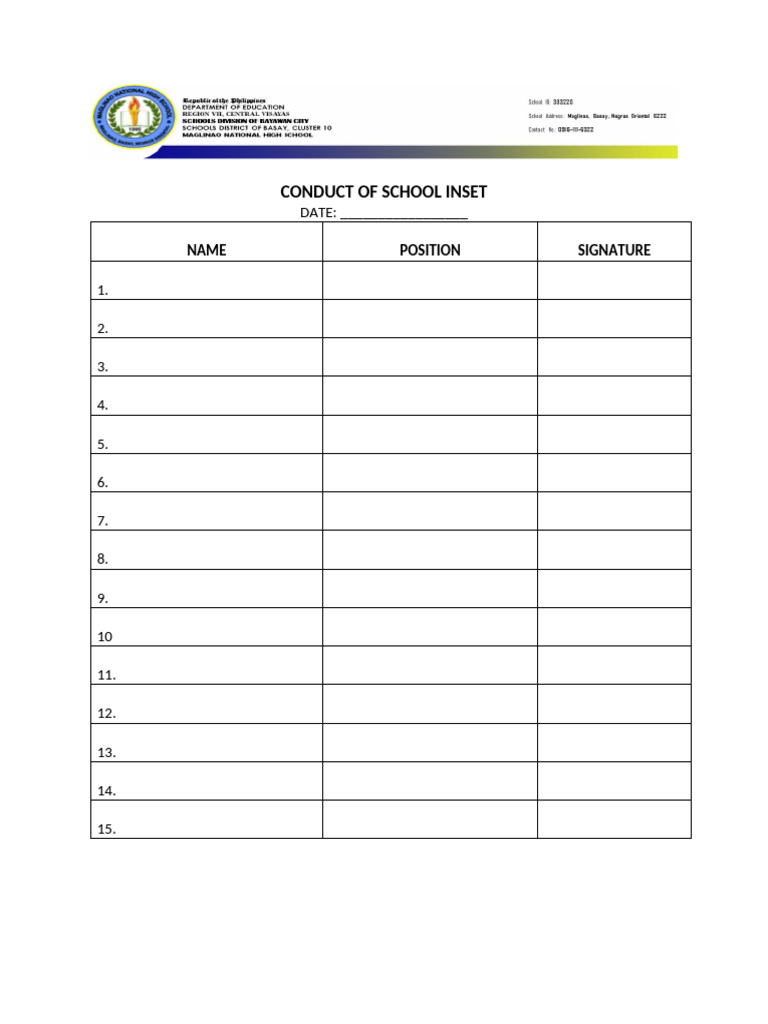 Pta Officers Attendance | PDF