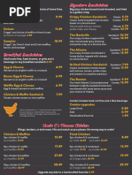 Menu - CHURCHS CHICKEN™ | PDF | Cooking, Food & Wine