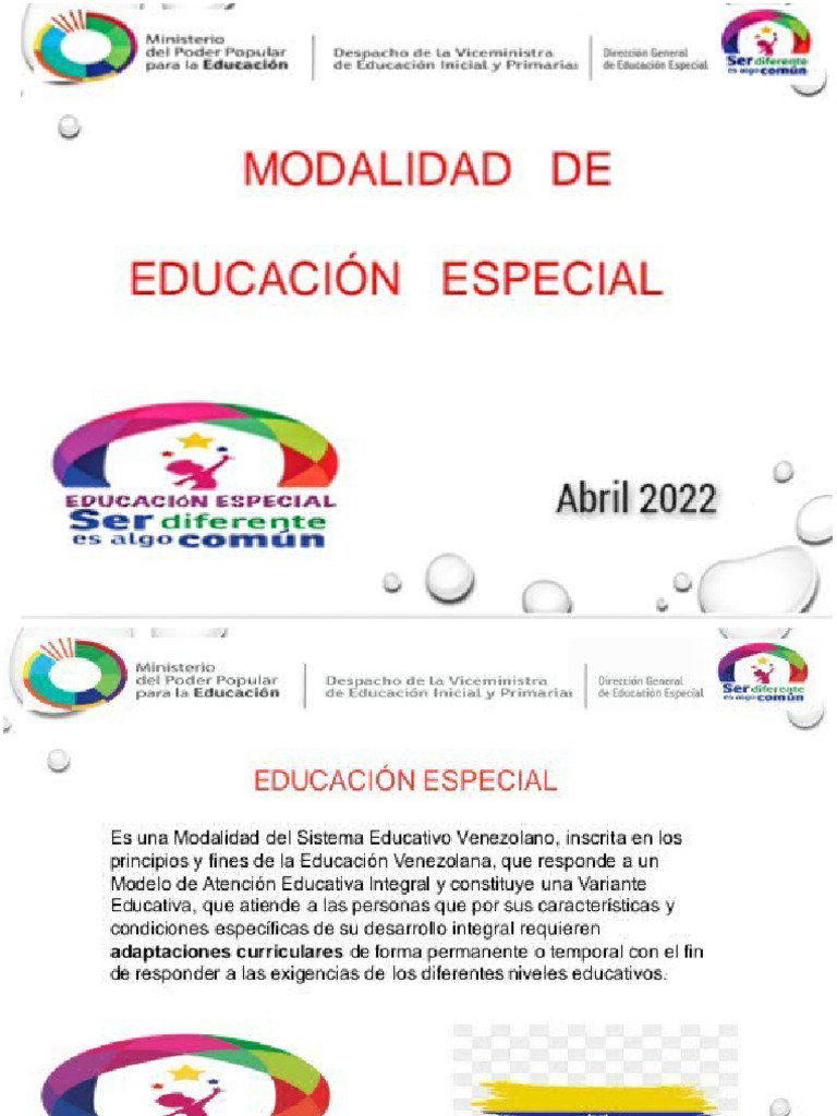 Ponencia Educ. Especial | PDF