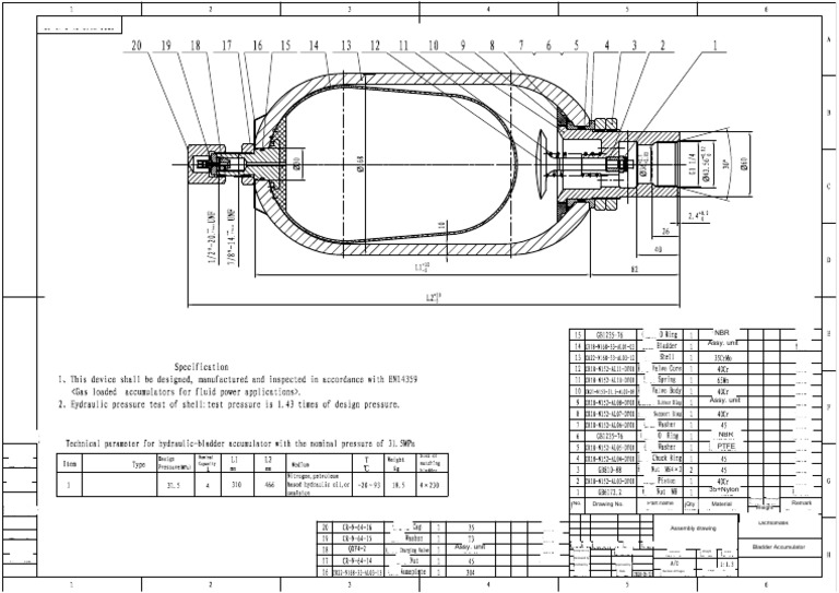 Assembly Drawing - NXQA-4-31.5-L-Y | PDF