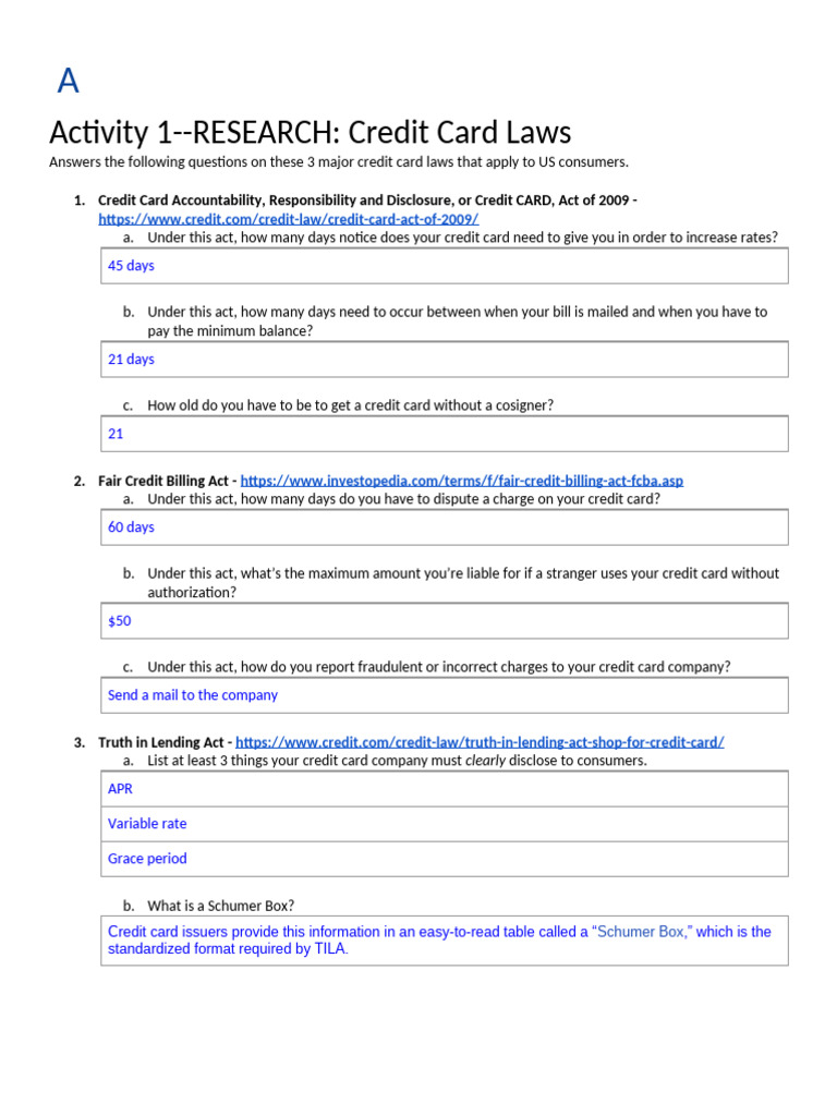 Credit Card Activities | PDF | Credit Card | Annual Percentage Rate