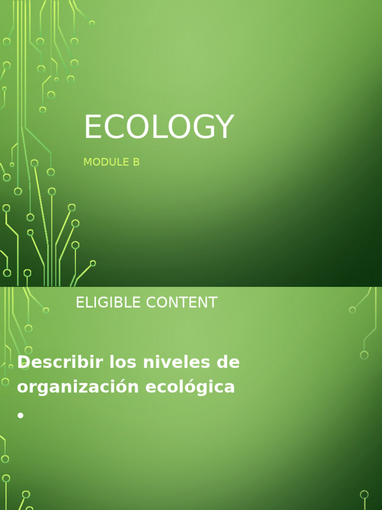 Niveles y Componentes de Ecosistemas | PDF | Ecosistema | Naturaleza