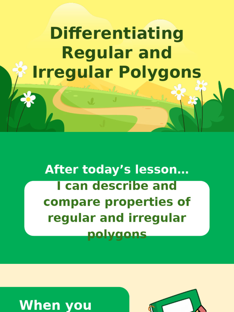 Regular vs Irregular Polygons Explained | PDF | Polygon | Convex Geometry
