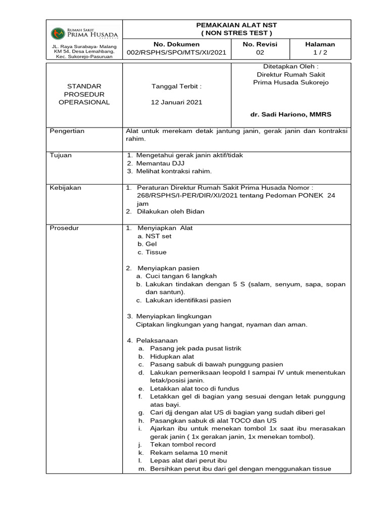 02 Cara Pemakaian Alat Nst-1 | PDF
