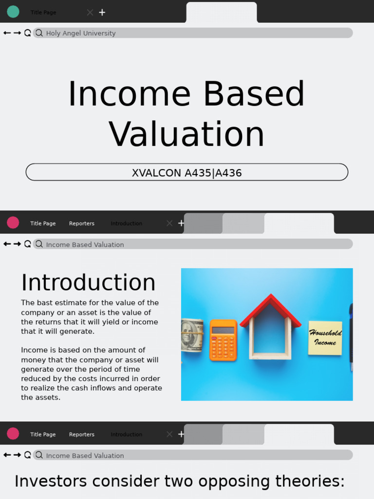 Income Based Valuation 1 | PDF | Discounted Cash Flow | Cost Of Capital