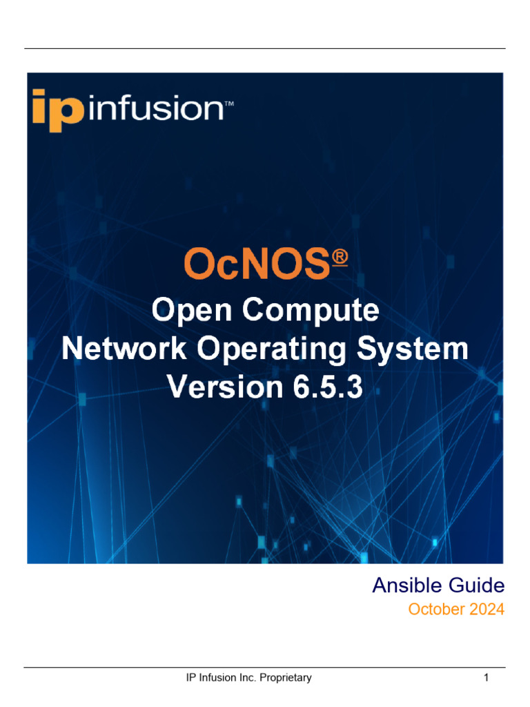 Ocnos Ansible Guide | PDF | Parameter (Computer Programming) | Network ...