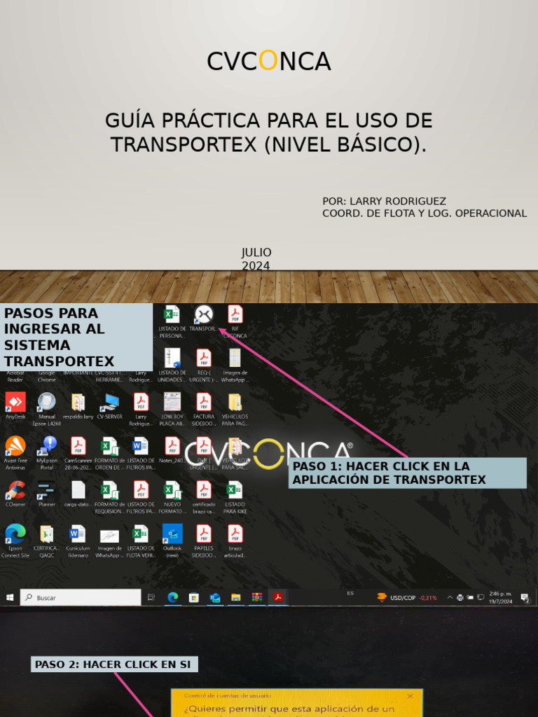 Presentacion Sencilla y Didactica Acerca de Transportex | PDF | Informática | Software