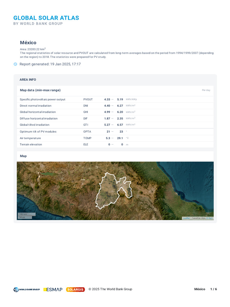 GSA_Report_México | PDF | Photovoltaics | Photovoltaic System