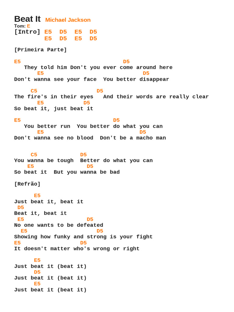 Michael Jackson's "Beat It" Lyrics | PDF | Chess Theory | Chess