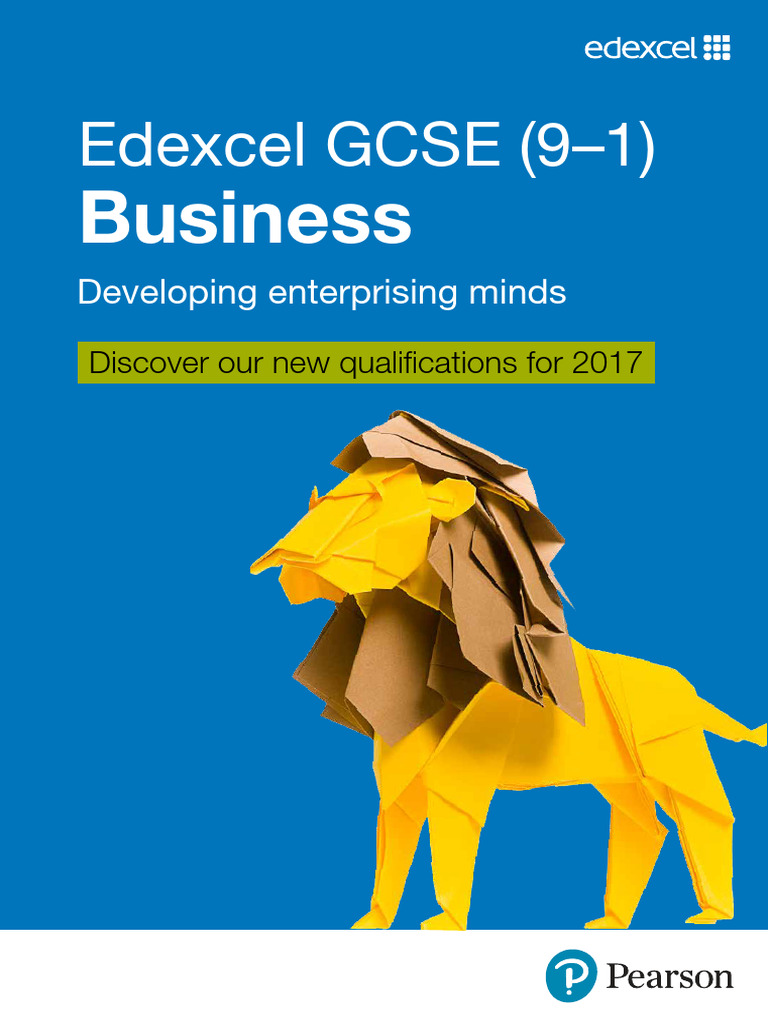 GCSE Business 9-1 Subject Guide | PDF | Entrepreneurship | Business