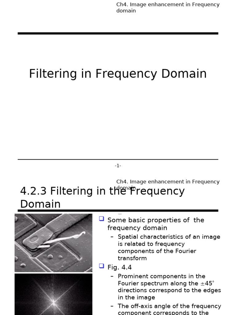 2c. Filtering in Frequency Domain | PDF | Filter (Signal Processing) | Low Pass Filter