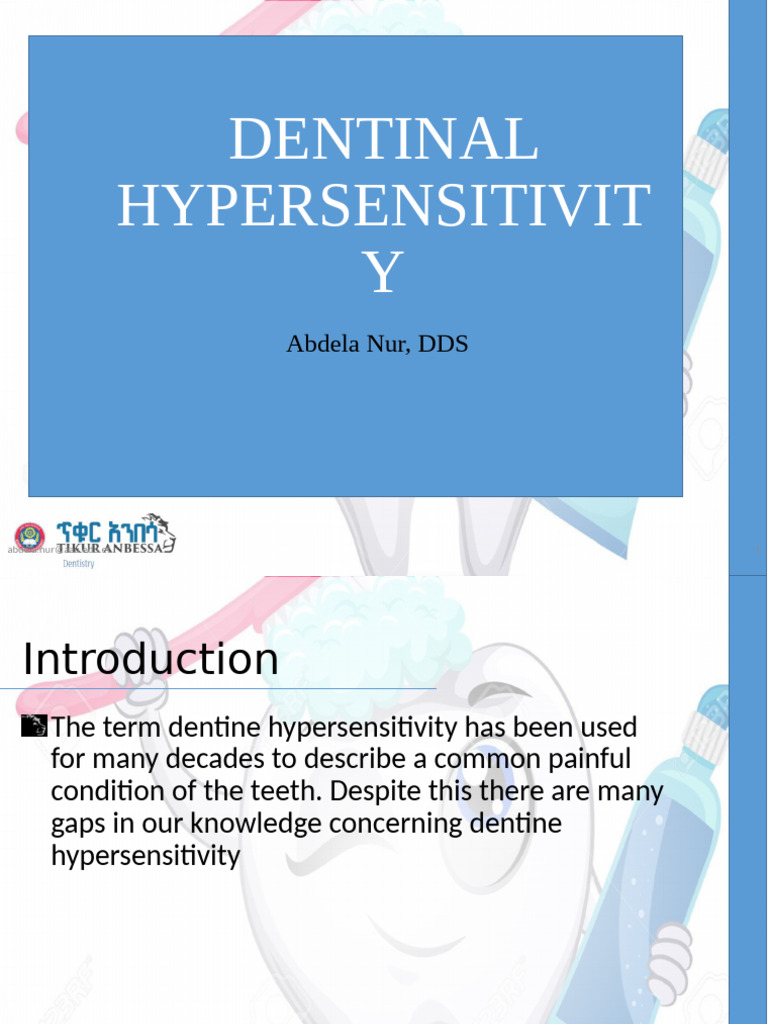 Dentinal Hypersensitivity | PDF | Dentistry Branches | Mouth