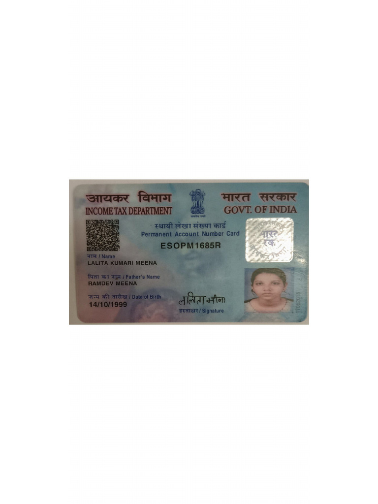 pan card | PDF