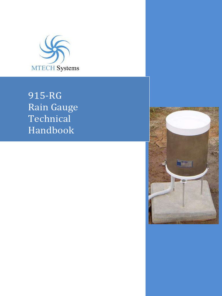 915-RG Technical Handbook 1.6 | PDF | Rain | Switch