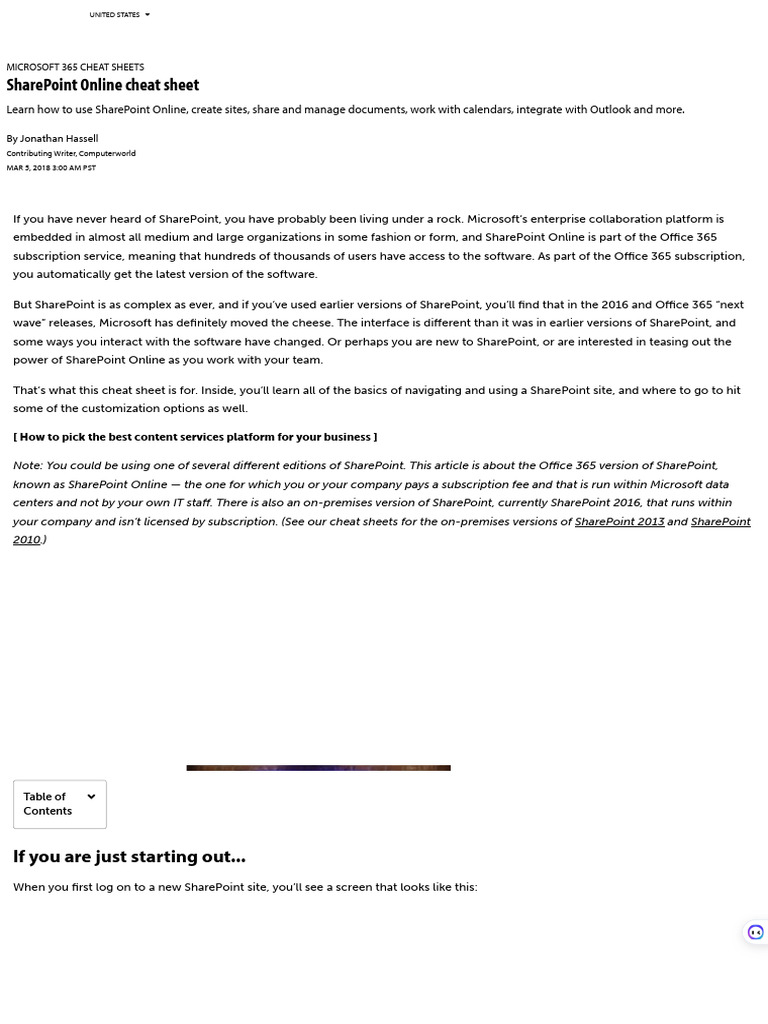 SharePoint Online Guide for Teams | PDF | Share Point | Computer File