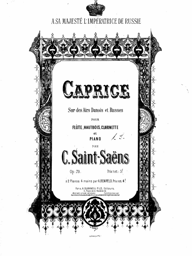 IMSLP40513 PMLP34199 Saint Saens Caprice Op79 2 | PDF