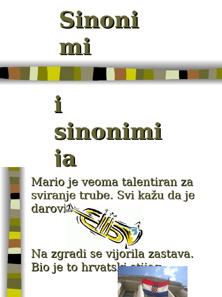 Sinonimi Sinonimija | PDF