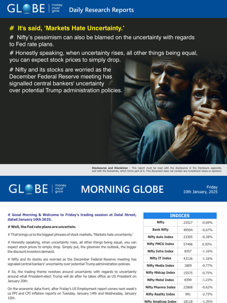 Globe Capital (Daily Reports) 10 Jan 2025 | PDF | Federal Reserve ...