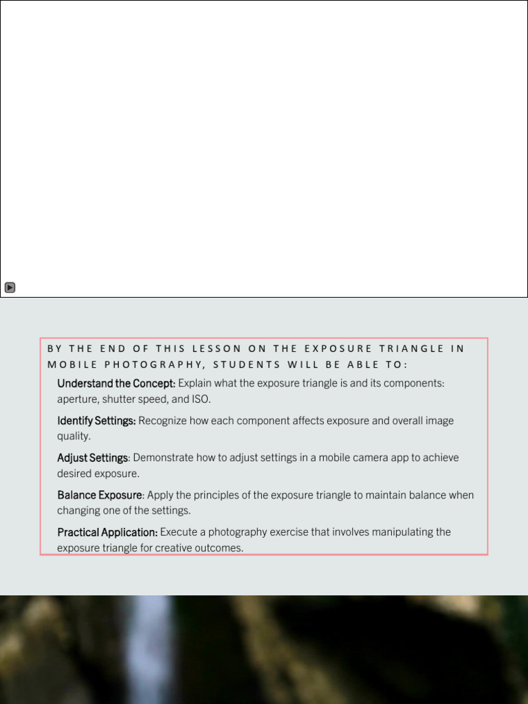 Lesson in Exposure | PDF | Exposure (Photography) | Shutter Speed