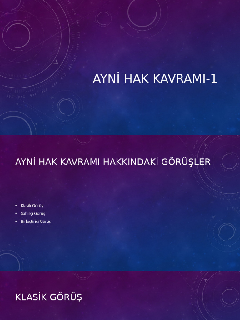 Aynã Â° Hak Kavrami 1 | PDF