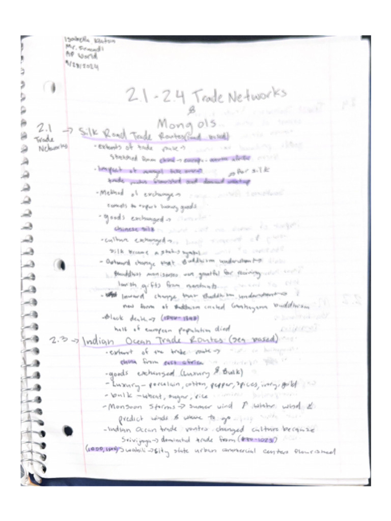 AP world notes | PDF