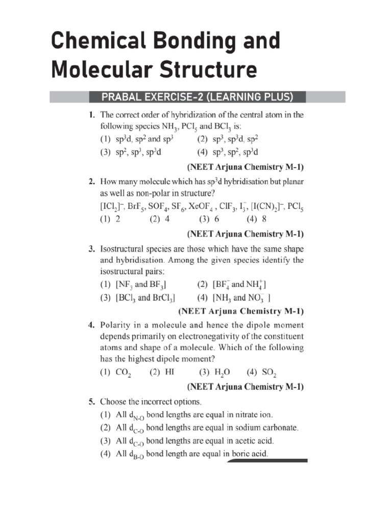Chemical Bonding | PDF