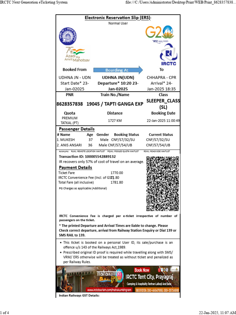 Tapti Ganga | PDF | Taxes | Payments