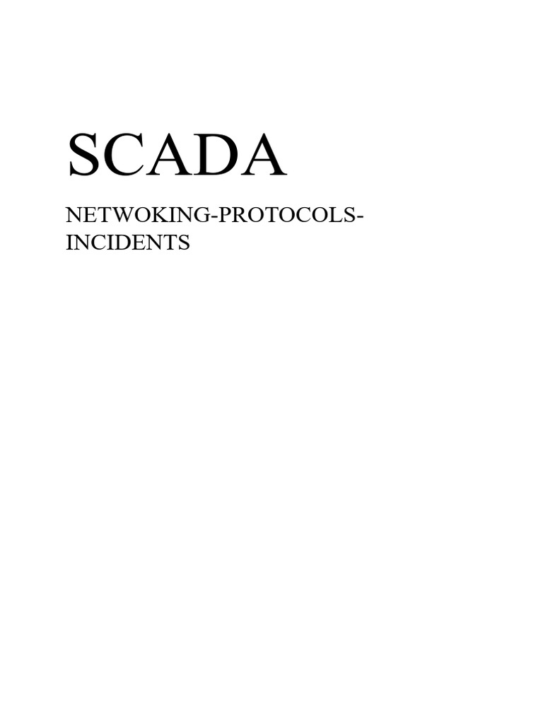 SCADA Network Topology Overview | PDF | Network Topology | Scada