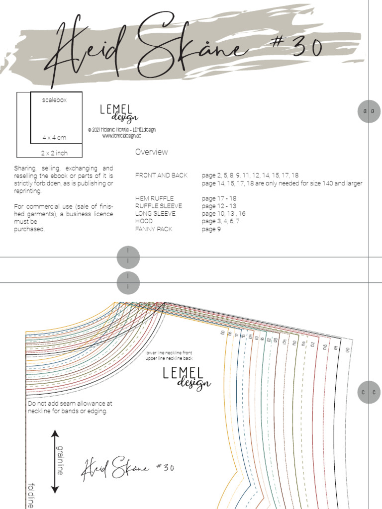 A4 No-Seamallowance KleidSkane 30 LEMELdesign | PDF | Seam (Sewing) | Sewing